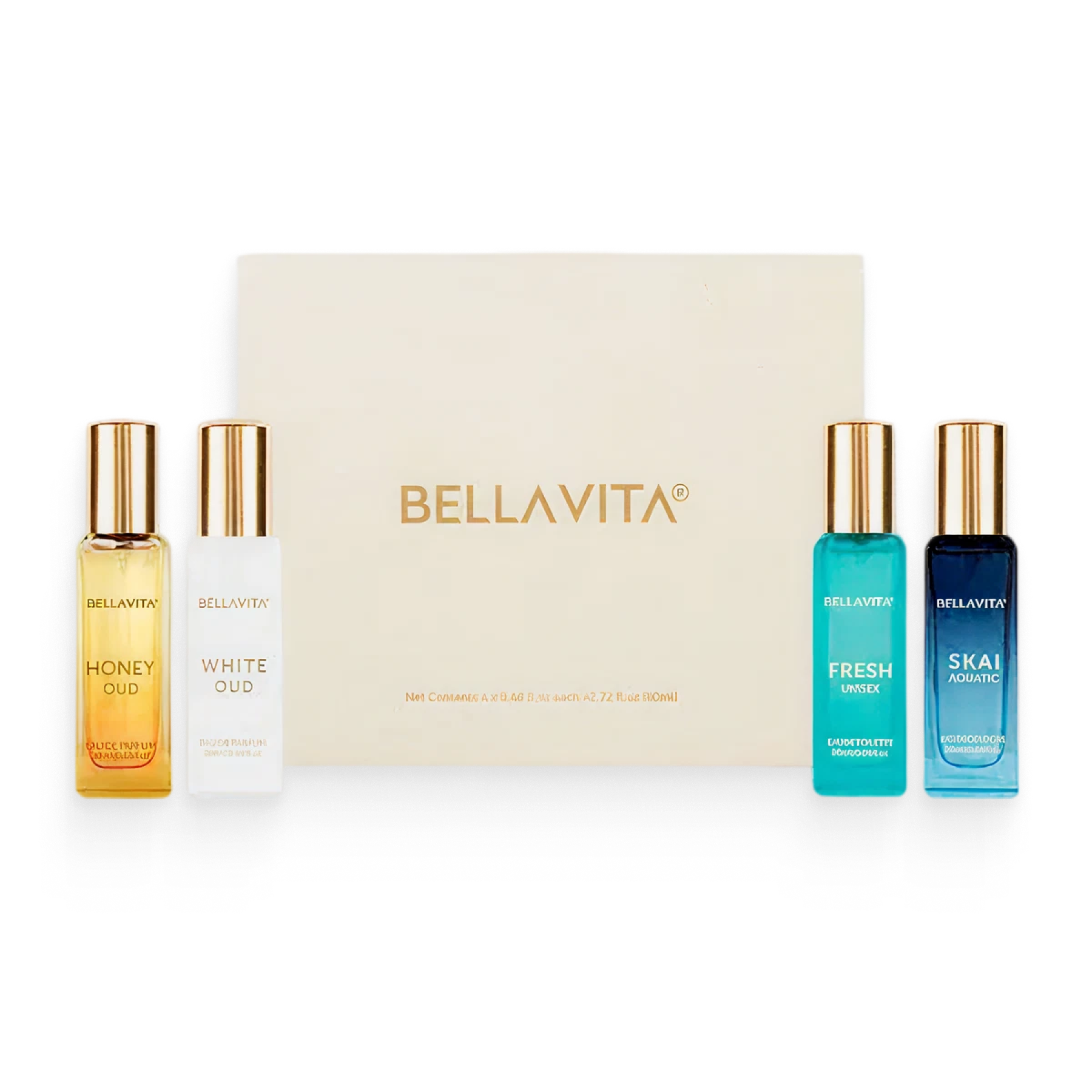 Bellavita LUXURY GIFT SET UNISEX 20 ML X 4 | AMARAAN